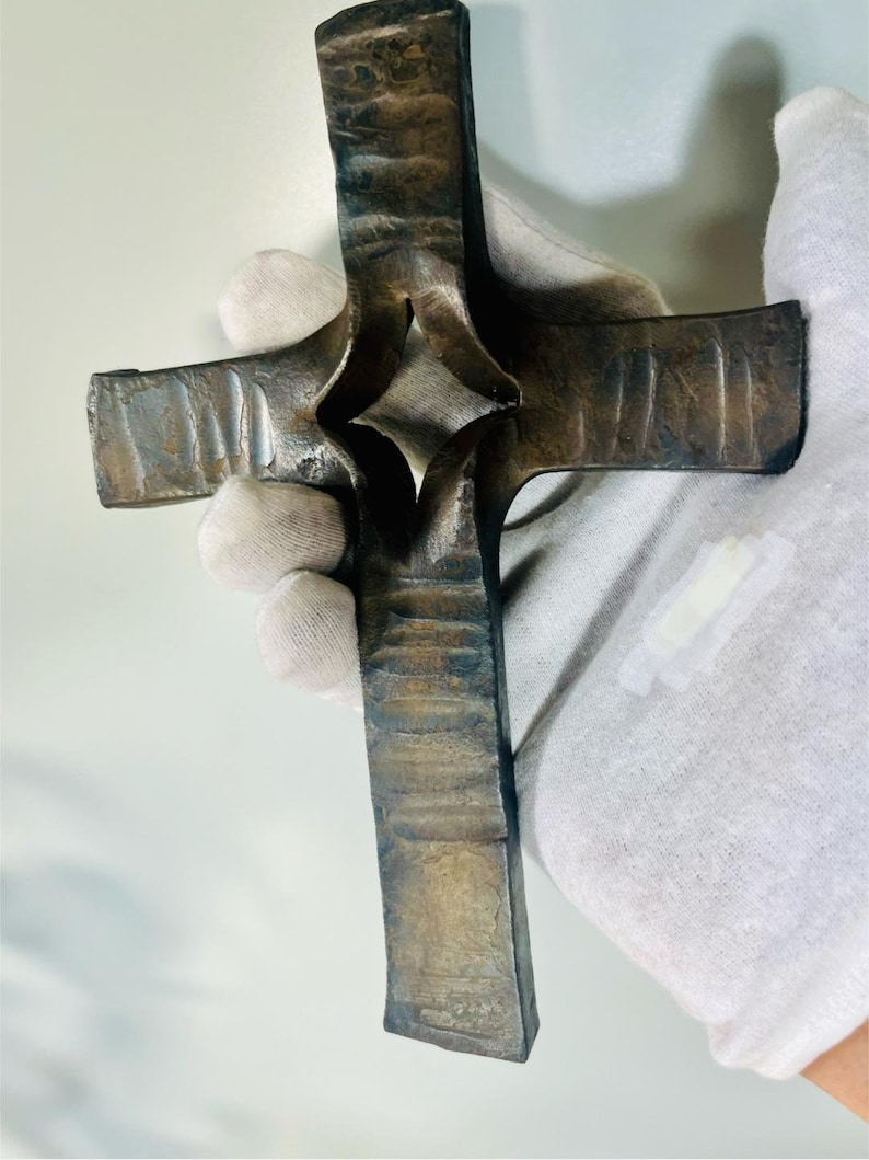 Heavy Steel Forged Iron Cross Made of Wrought Iron Very Sturdy and Well ...