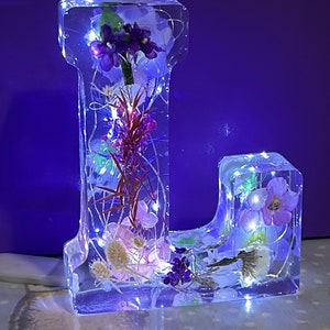 Large Resin Letters With Lights - 7inc - Etsy UK