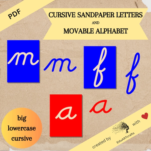 Sandpaper Letters Montessori - Etsy