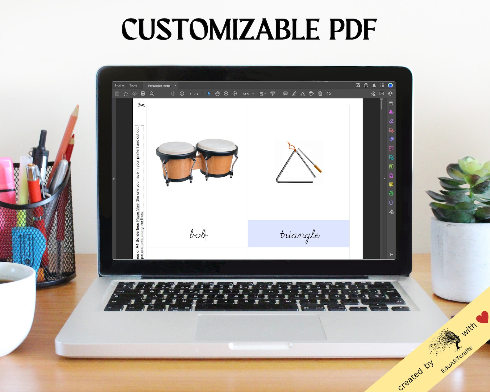 PERCUSSION INSTRUMENTS | Nomenclature / 3-part Cards • Realistic Photos ...