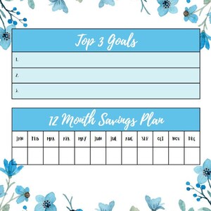 Floral Dreams 2023-2024: Monthly and Weekly Planner With Goal & Savings ...
