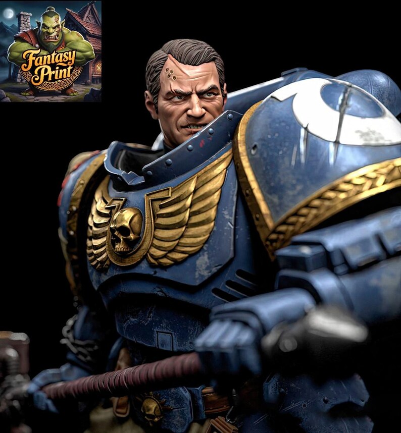 Titus Warhammer 3D Model Fan Art - Etsy UK