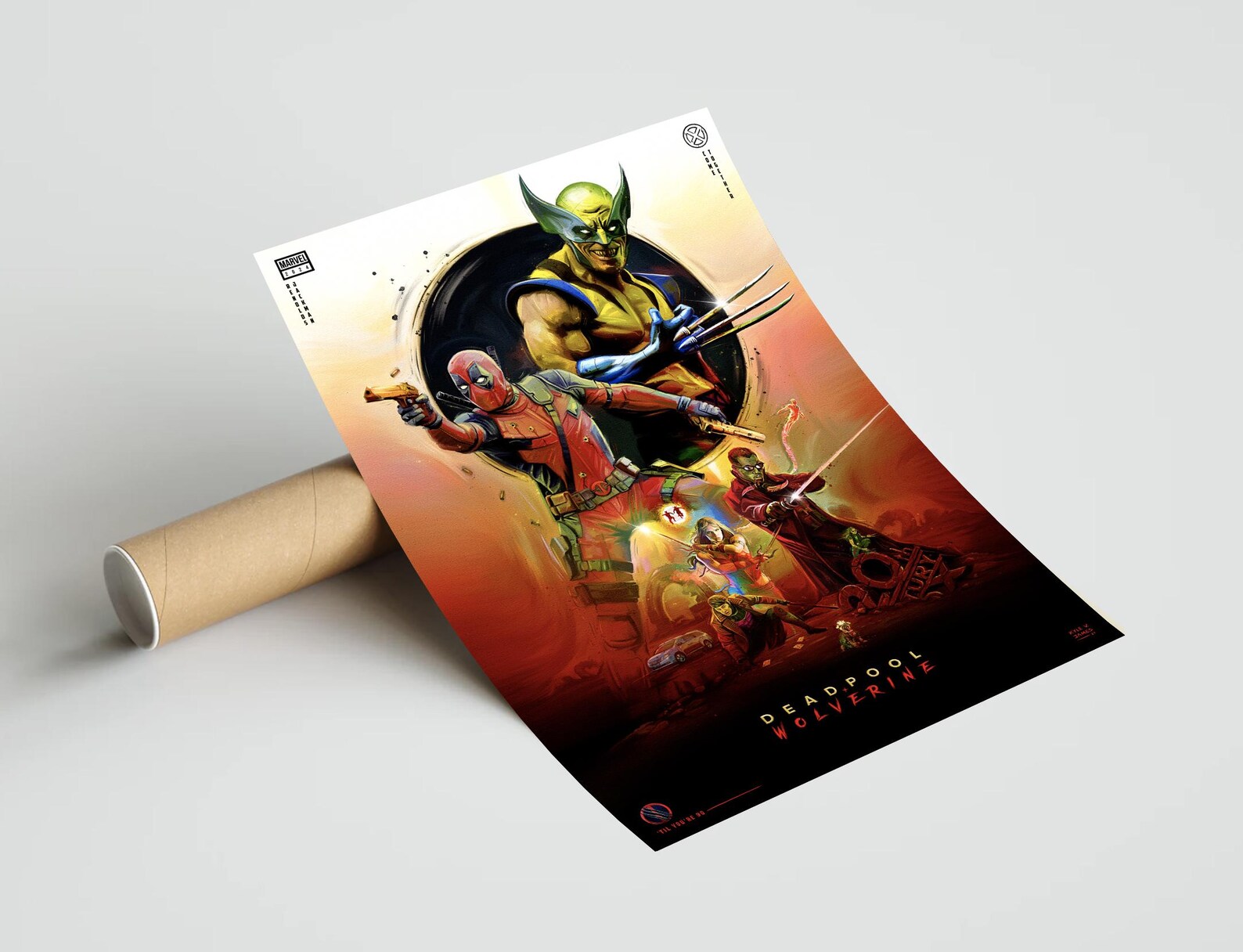 Deadpool & Wolverine Painted Poster / Art Print! - Etsy