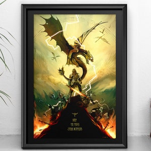 How to Train Your Dragon - Painted Art Poster - Etsy