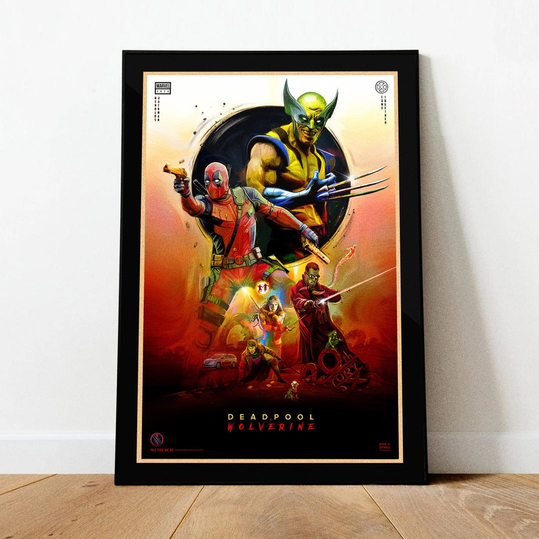 Deadpool & Wolverine Painted Poster / Art Print! - Etsy