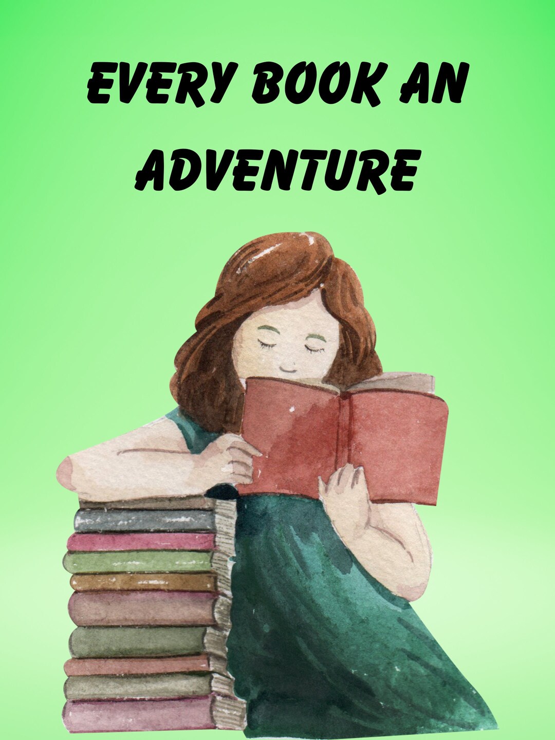 Reading Poster, "every Book an Adventure." - Etsy