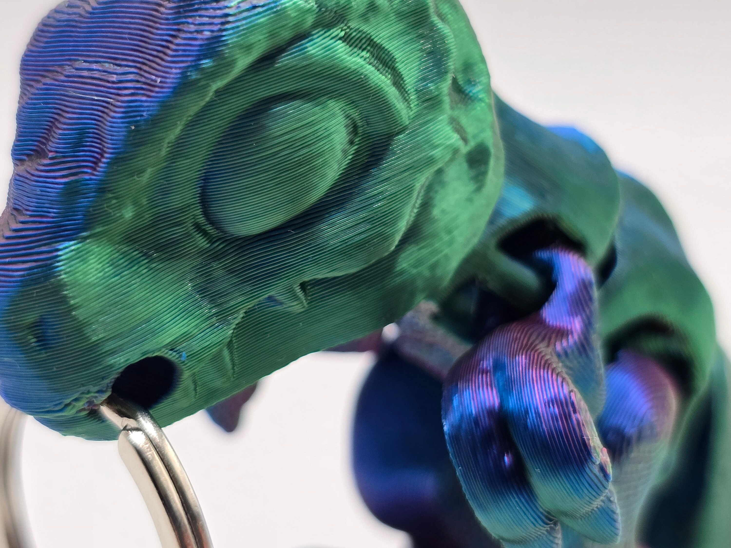 Flexi T-rex Dinosaur Keychain 3D Printed Keyring - Etsy UK