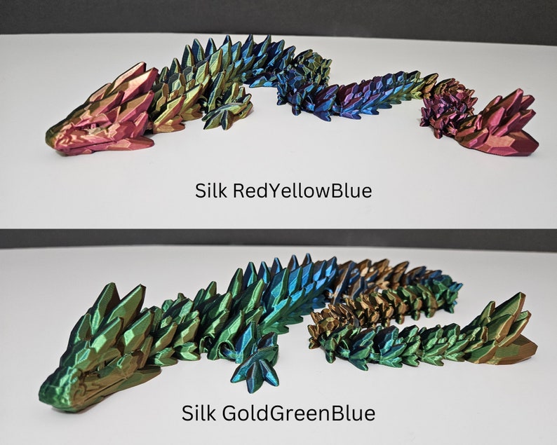 Articulated Gemstone Dragon 3D Printed Fidget Toy Gift - Etsy