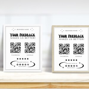 Business Review Sign, Review Qr Sign, Google Review Sign, Business Qr ...