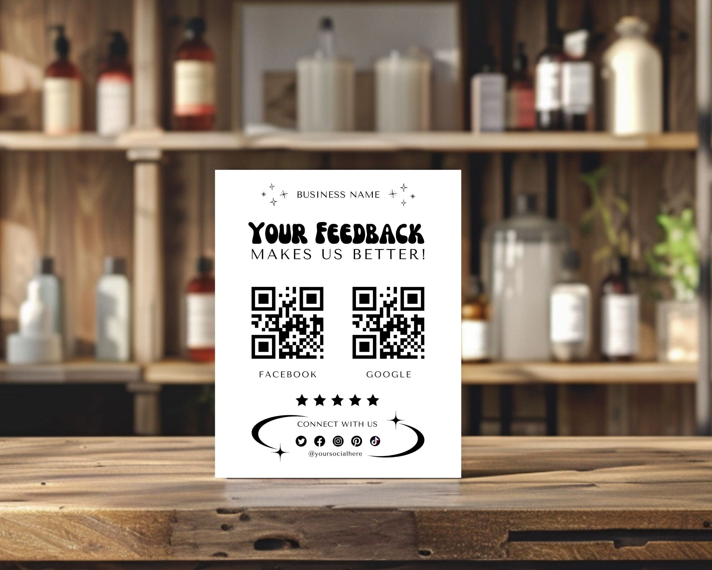 Business Review Sign, Review Qr Sign, Google Review Sign, Business Qr ...