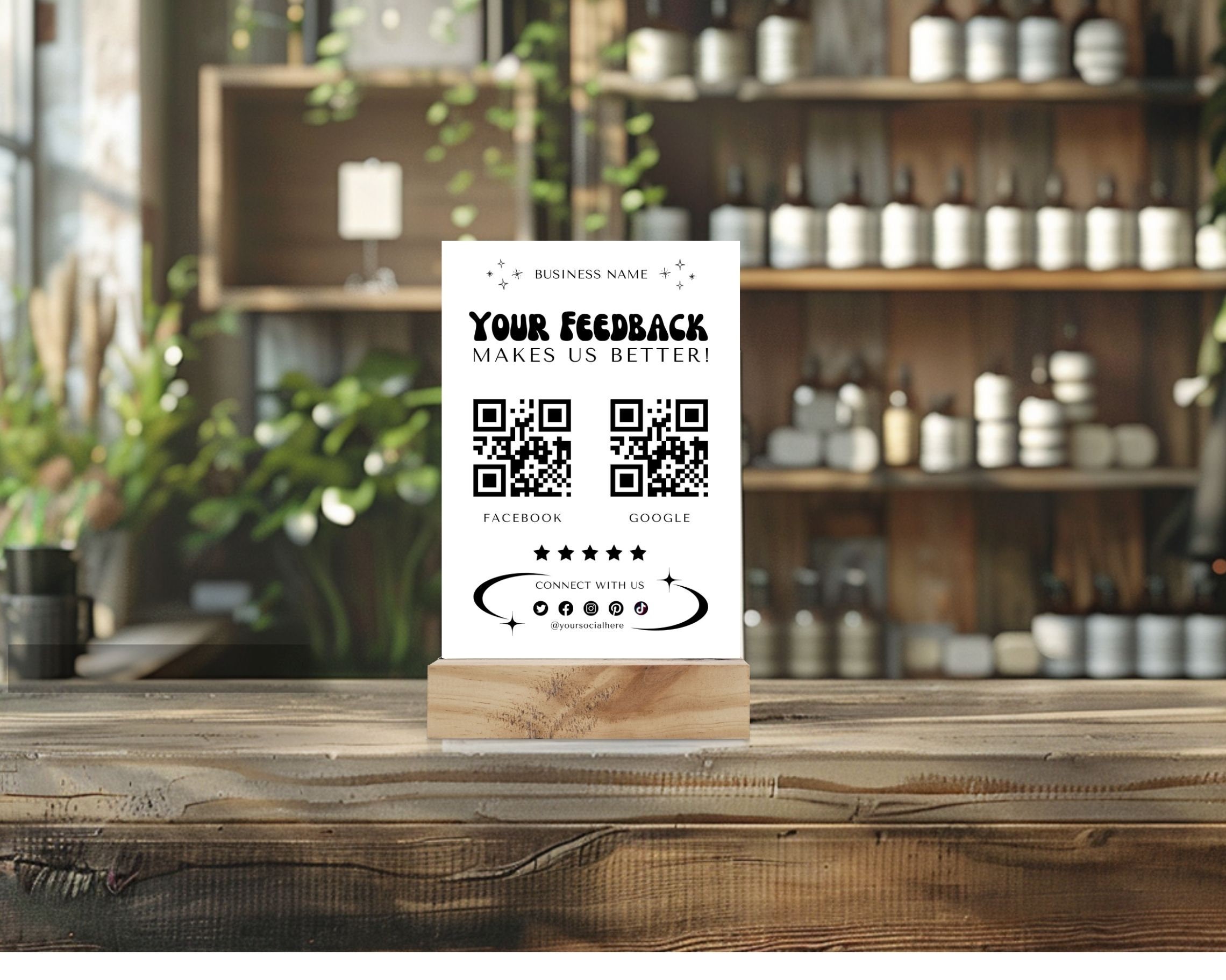 Business Review Sign, Review Qr Sign, Google Review Sign, Business Qr ...