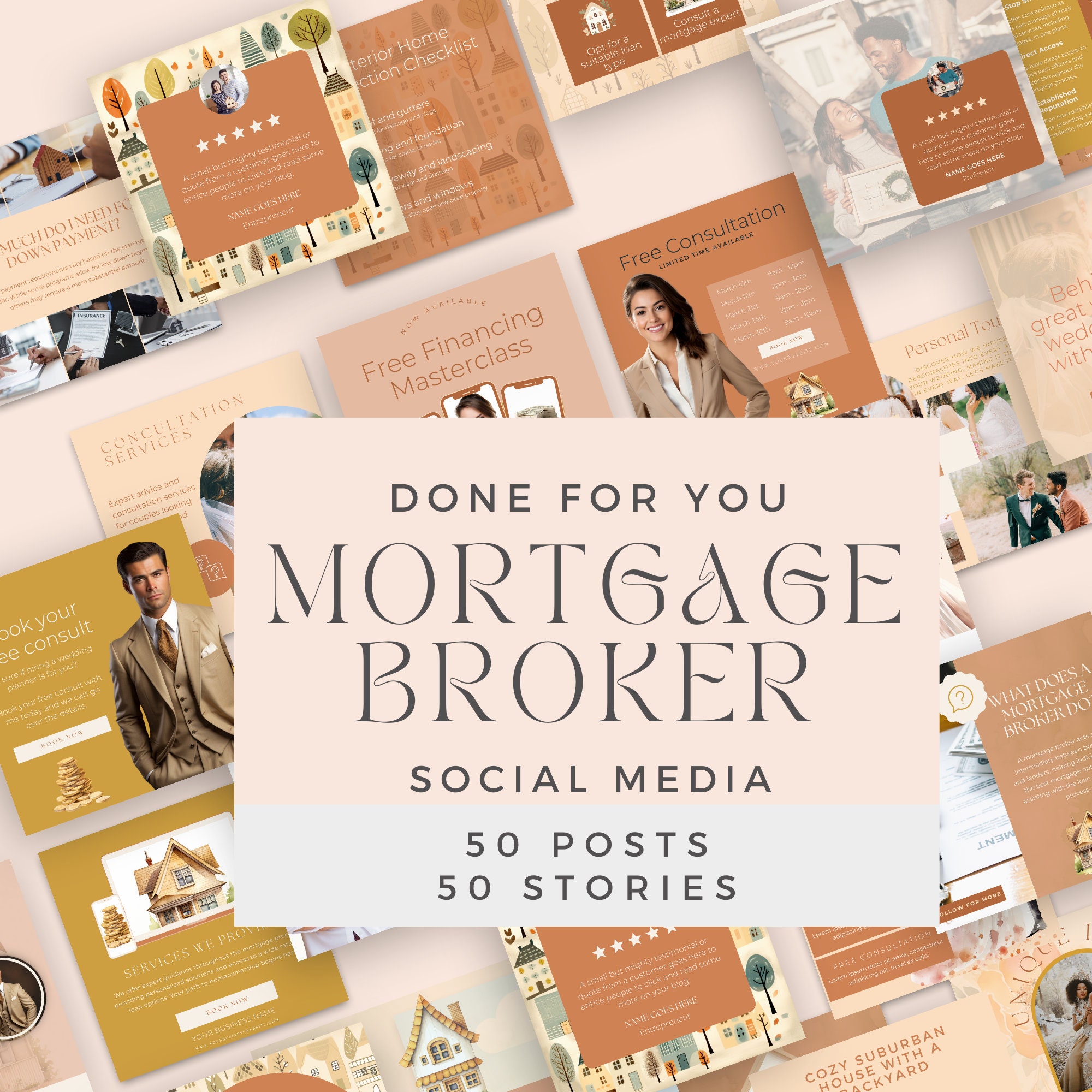Mortgage Broker Social Template, Instagram Posts for Mortgage Brokers ...