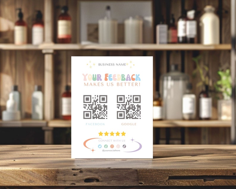 Business Review Sign, Review Qr Sign, Google Review Sign, Business Qr ...