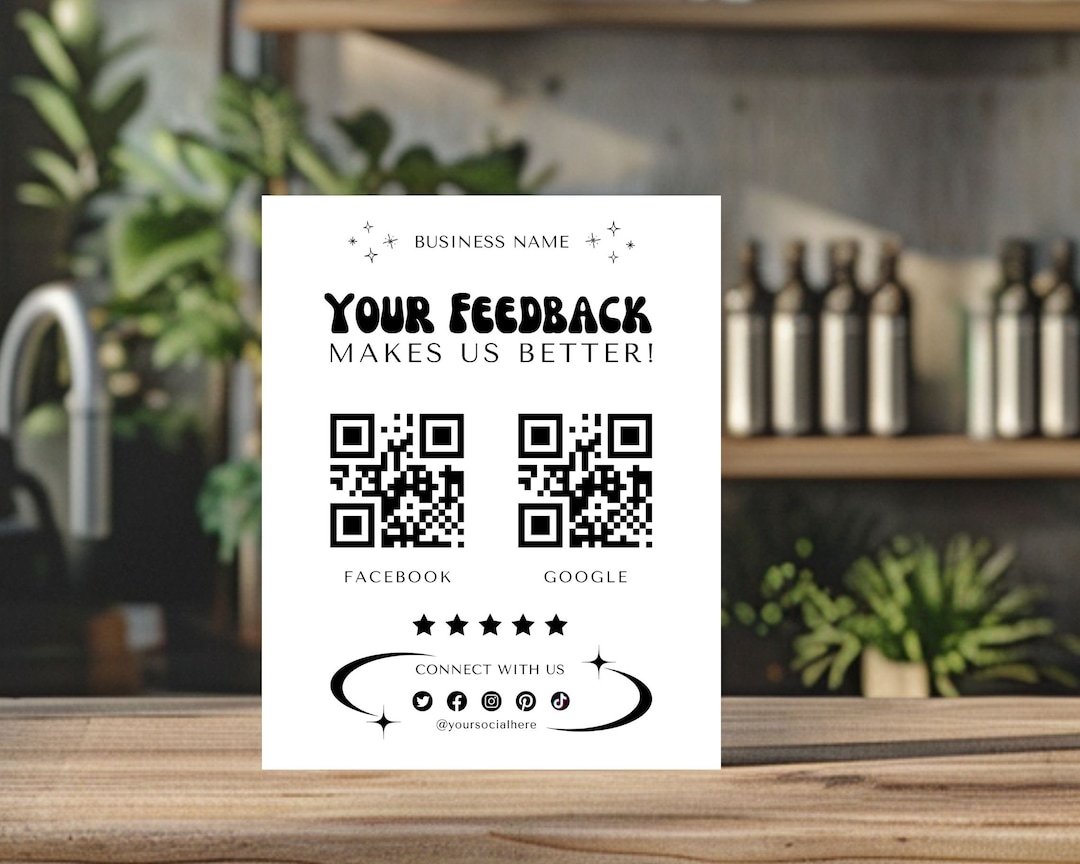 Business Review Sign, Review Qr Sign, Google Review Sign, Business Qr ...