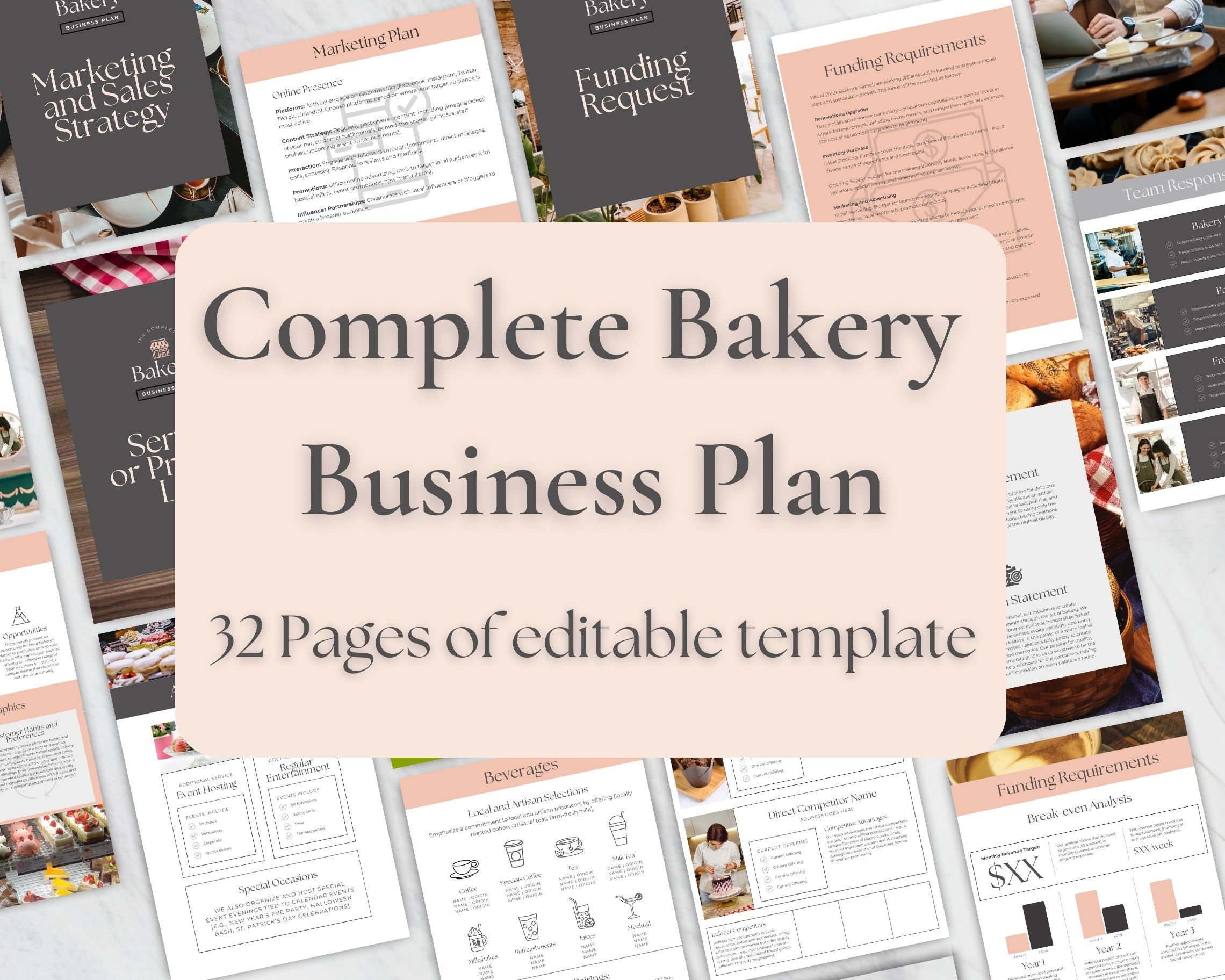Home Bakery Business Plan, Business Plan for Bakery, Bakery Business ...