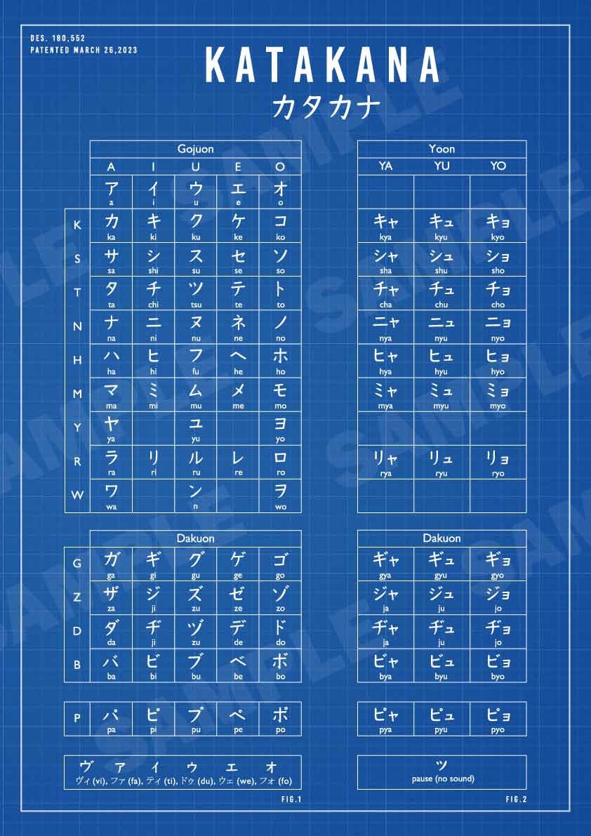 Hiragana & Katakana Poster Set - Etsy
