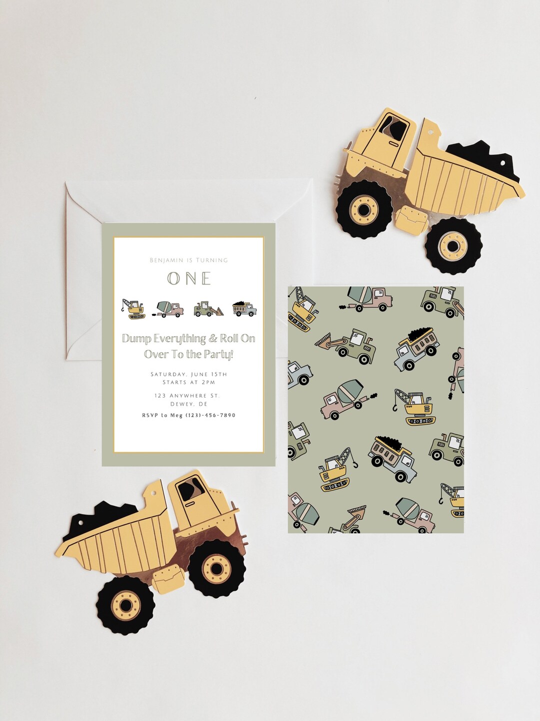 Invitation Truck Birthday Trucks Invitation Dump Truck Birthday ...