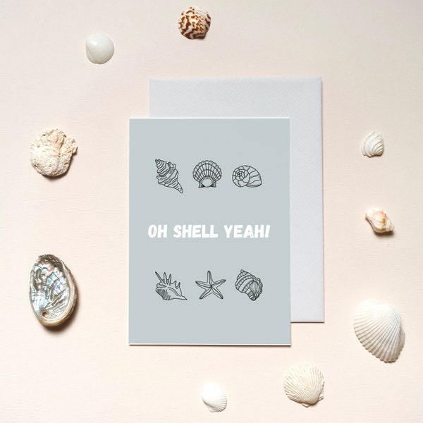 Shell Thank You Card - Etsy