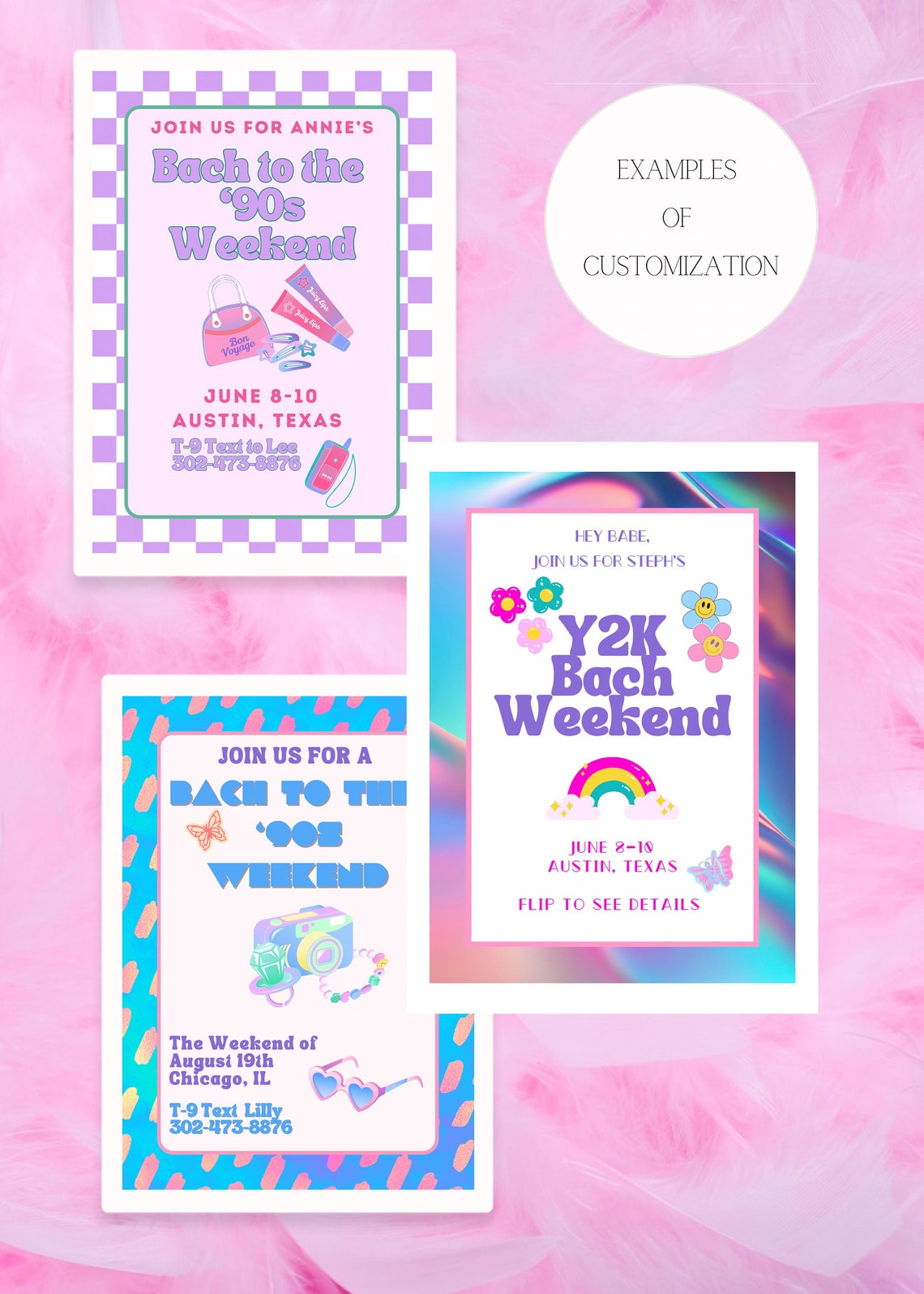 Invitation Bachelorette Y2K Bachelorette Invitation 2000s Bachelorette ...