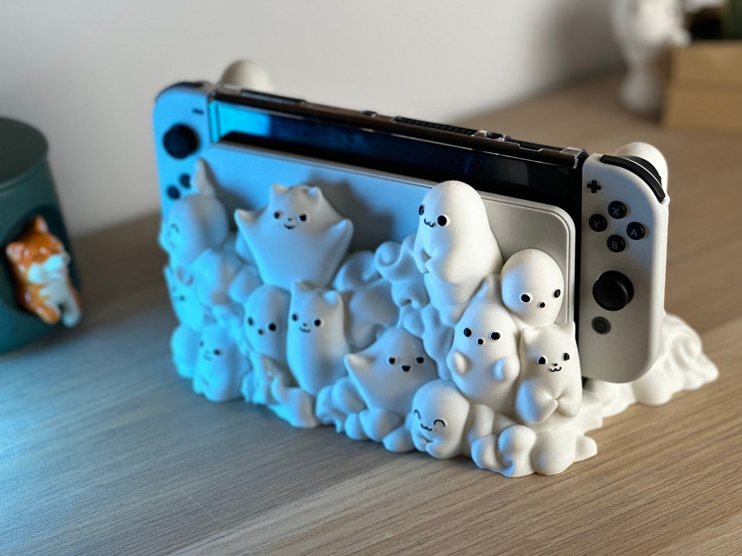 Boo Ghost Themed Nintendo Switch Dock Cover, Cute Nintendo Game Switch ...