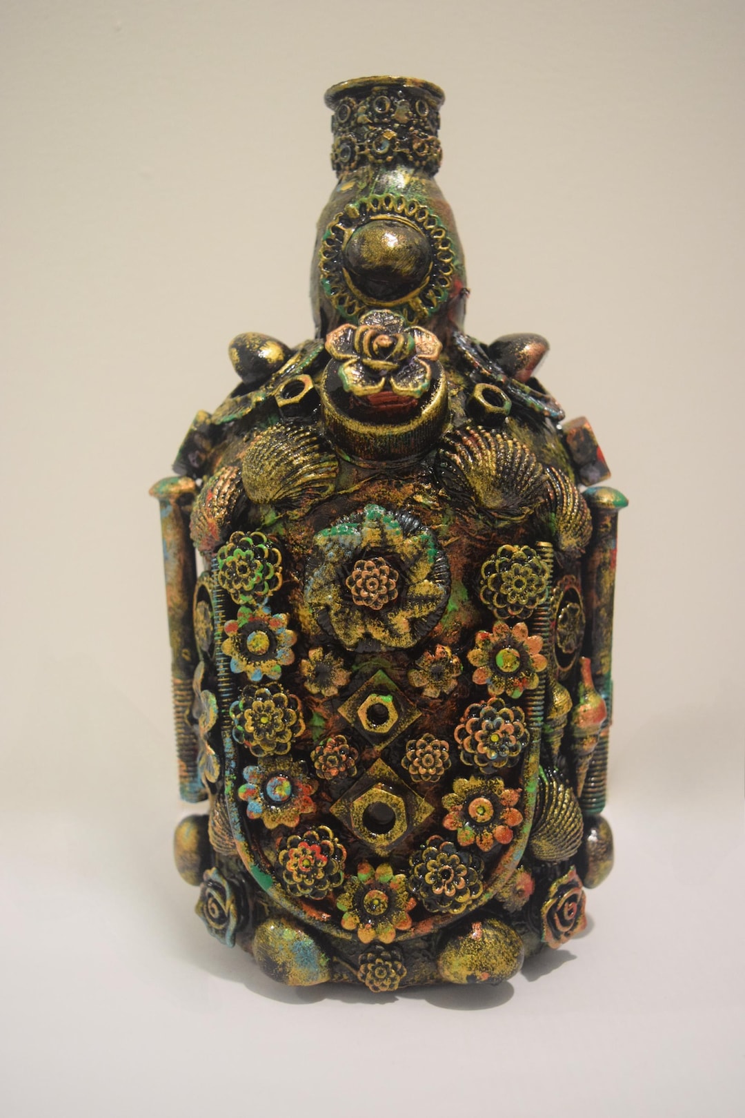 Colorful Handmade Bottle Art/decorative Glass Bottle/vase/home Decor ...