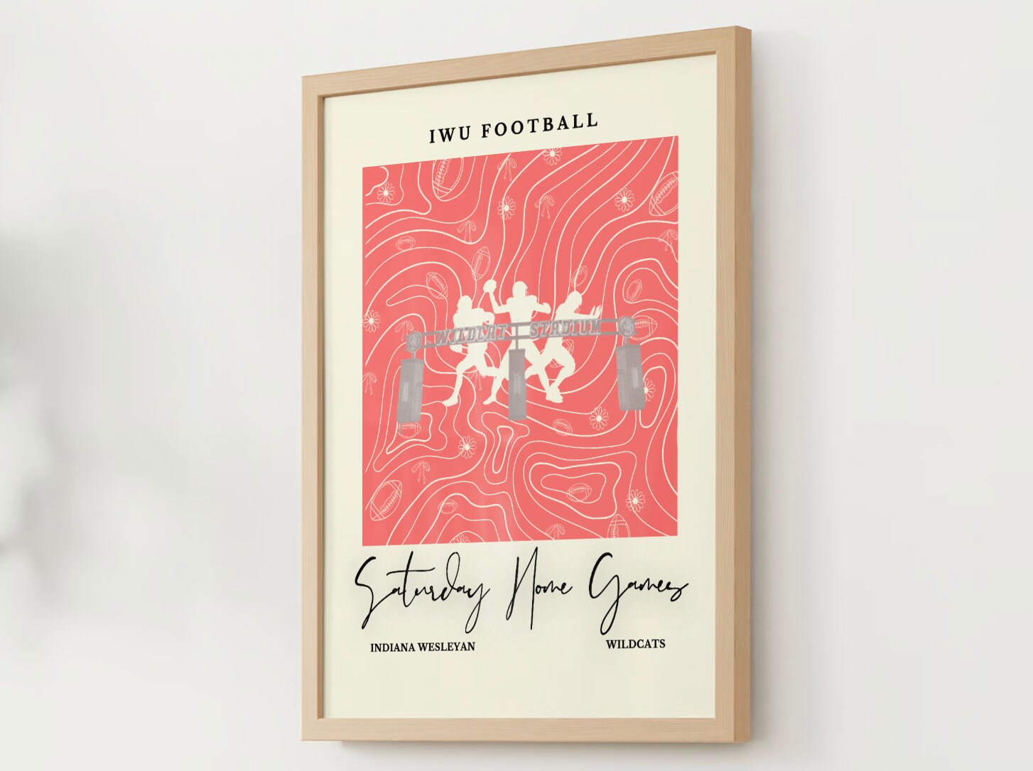 Indiana Wesleyan University | Digital Prints Set of 6 | Preppy Wall Art ...