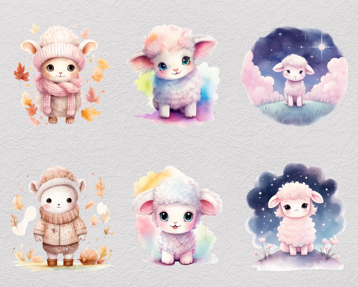 Cute Lamb Clipart, Lamb PNG, Cute Sheep PNG, Animal Friends, Cozy ...
