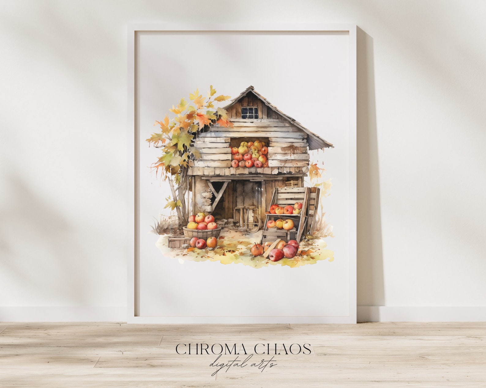 37 Watercolor Autumn Barns Clipart PNG Sublimation Bundle, Transparent ...