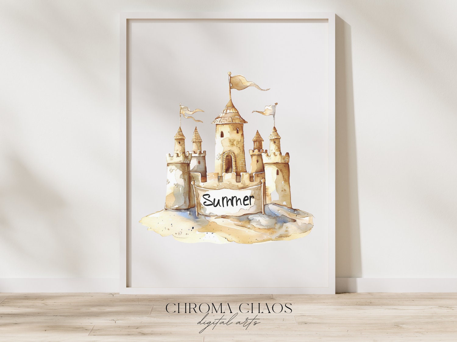 Summer Sandcastle Beach Clipart PNG Bundle Transparent Background Clip ...