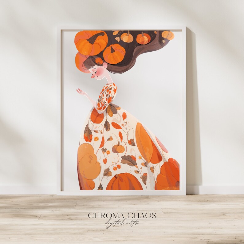 Watercolour Pumpkin Girl Clipart Bundle, Autumn Reading Clipart, Cozy ...