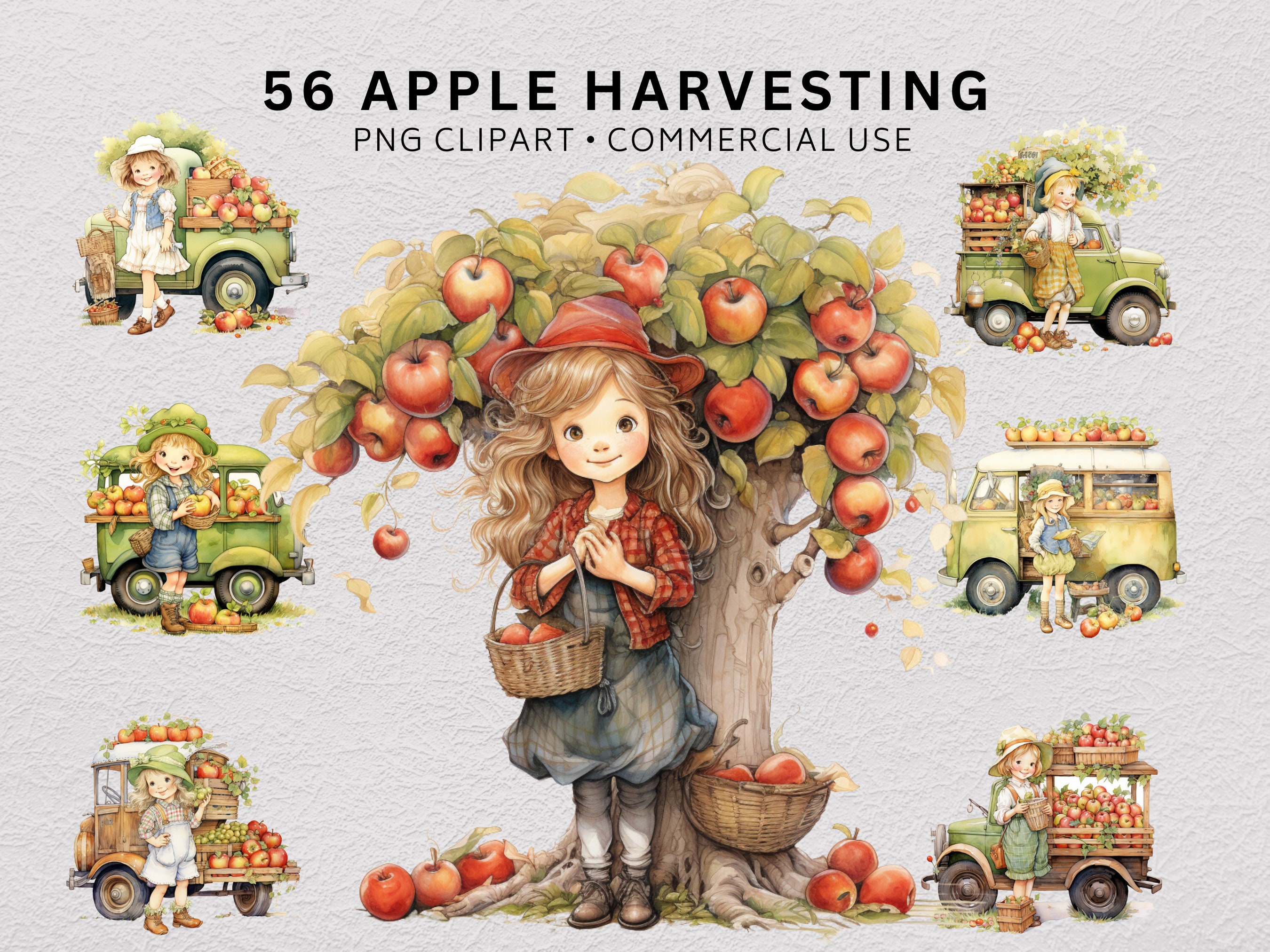 Apple Clipart, Fruits Clipart Bundle, All About Apple Clipart, Apple ...