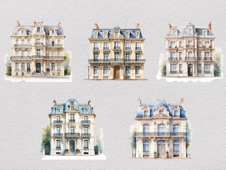 Bourgeois House Clipart, Bourgeois PNG, Architecture Clipart, Vintage ...
