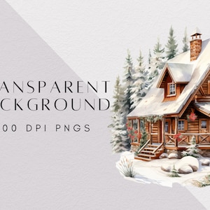 Winter Cabin Clipart PNG, Cabin PNG, Cozy Cabin, Winter Clip Art ...