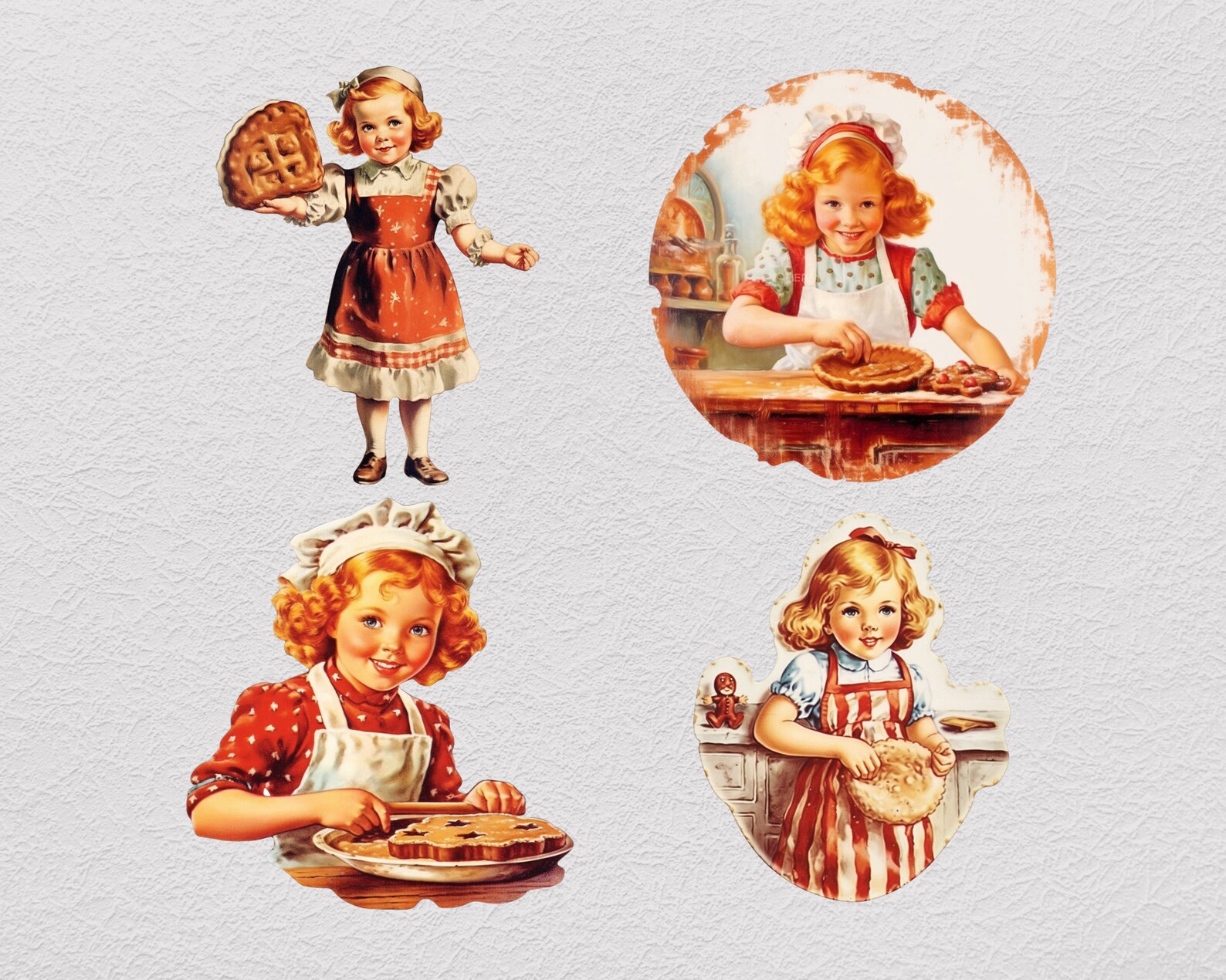 Vintage Baking Clipart PNG, Baking PNG, Bake Clip Art, Scrapbook, Junk ...
