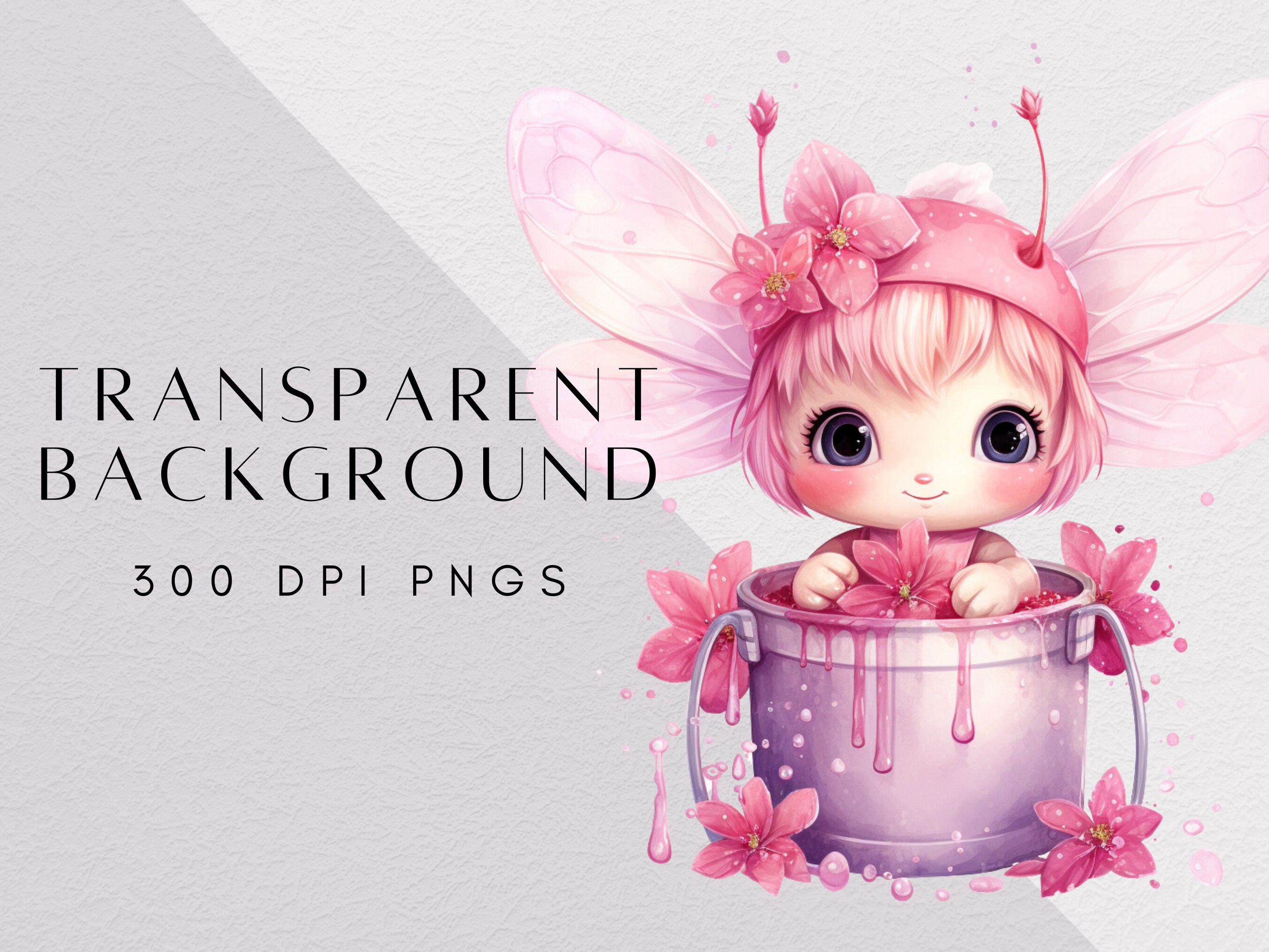 Cute Pink Bugs Clipart, Bug PNG, Cute Critters, Scarf and Beanie, Snowy ...