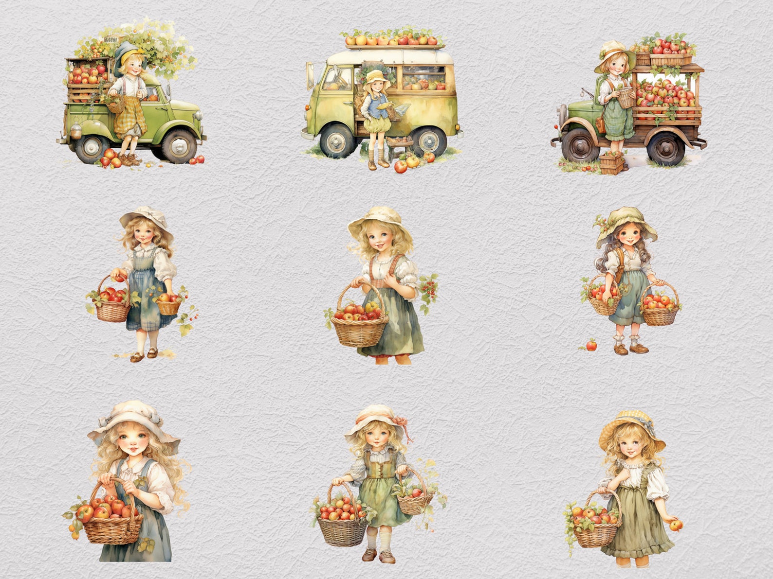 Apple Clipart, Fruits Clipart Bundle, All About Apple Clipart, Apple ...