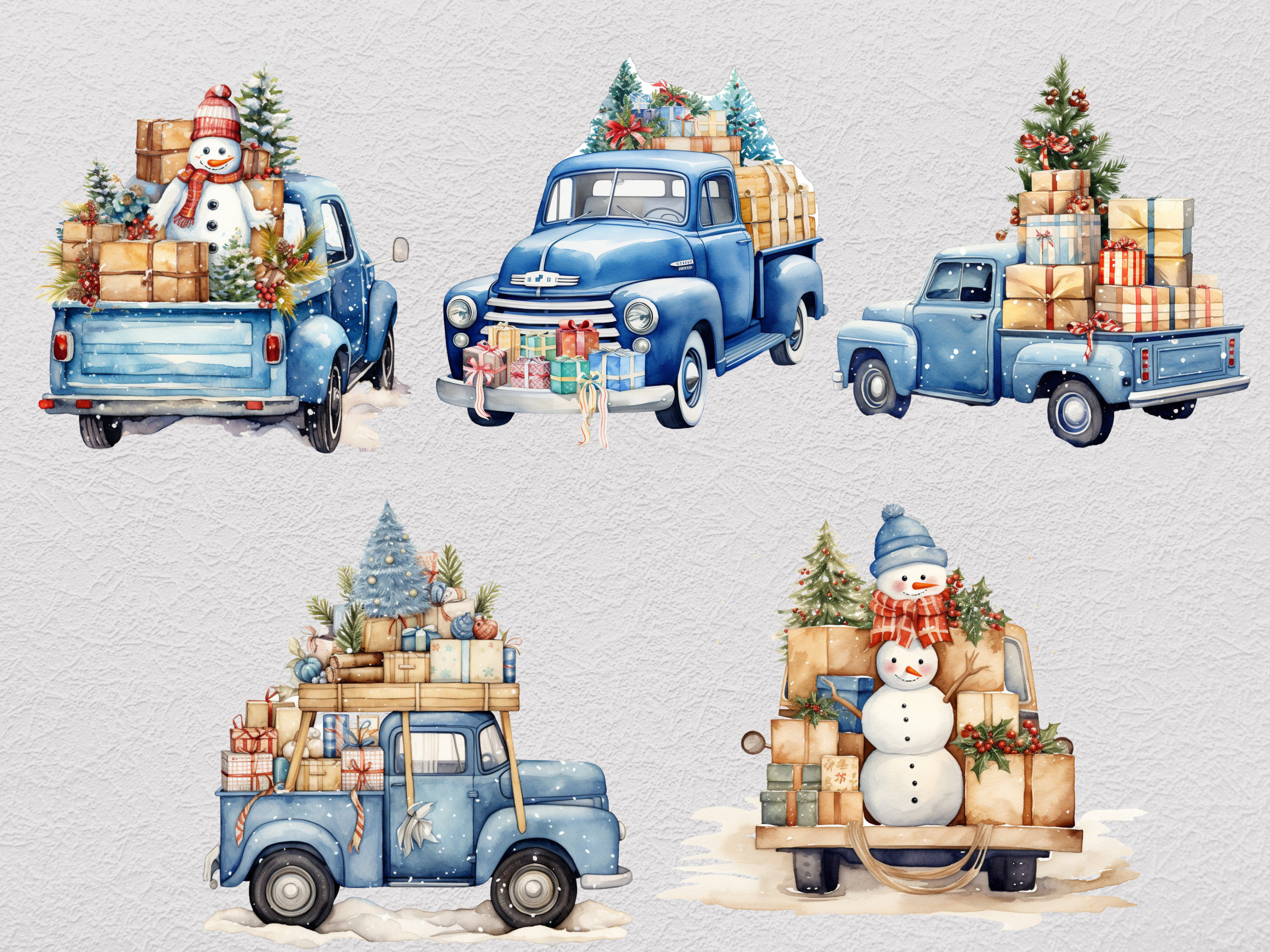35 Winter Trucks Clipart PNG Sublimation Bundle Truck PNG - Etsy