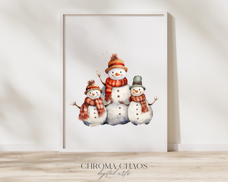 28 Snowman Family Clipart PNG Snowman PNG Winter Clip Art - Etsy