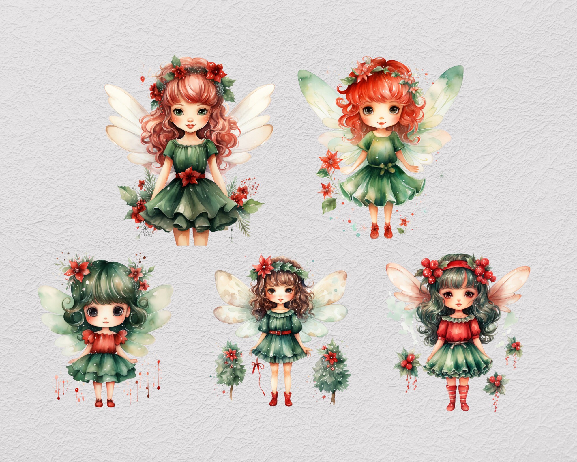 29 Cute Fairies Clip Art, Fairy PNG, Halloween Decor, Wall Decor ...