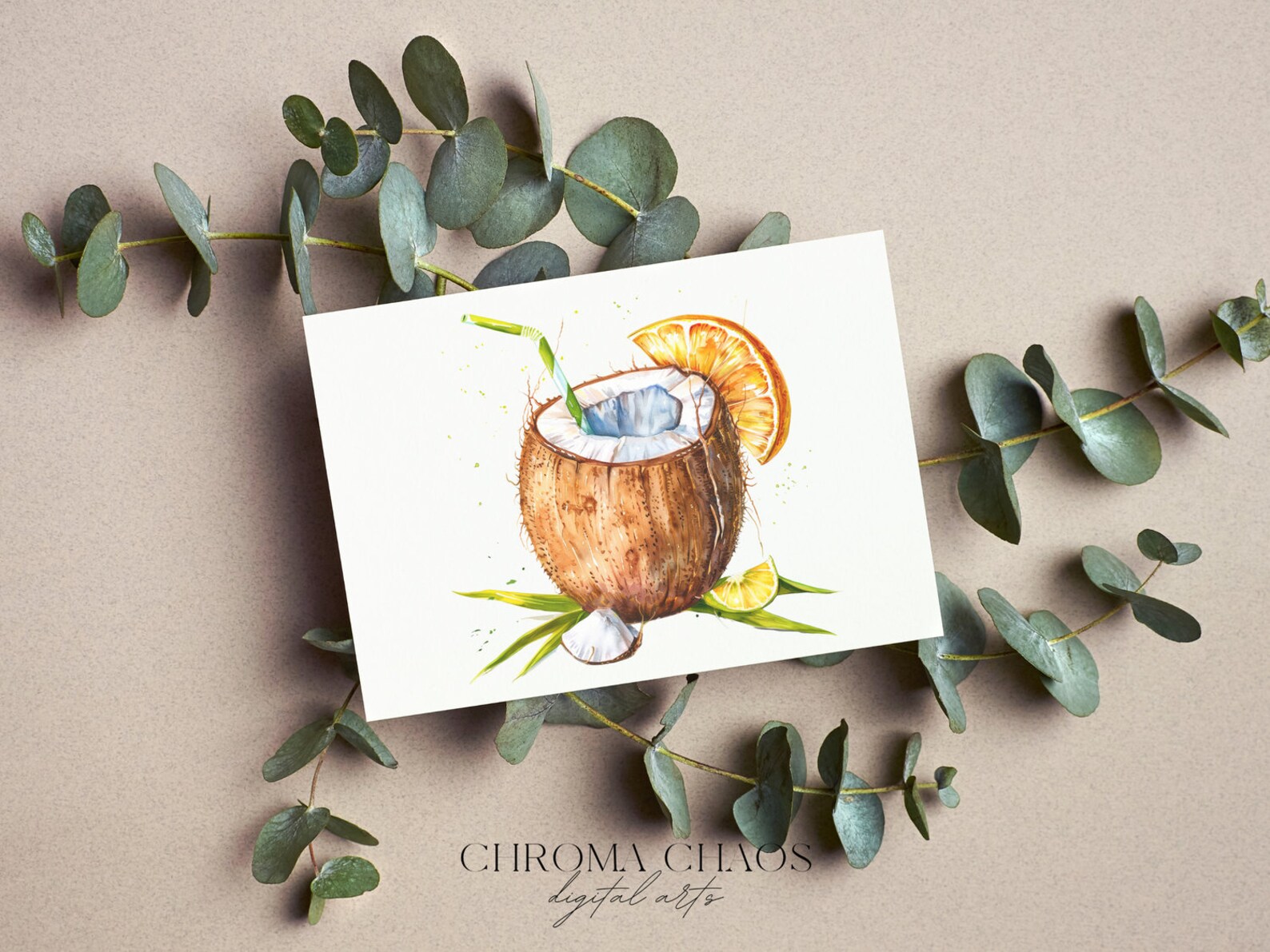 Summer Coconut Drinks Beach Clipart PNG Bundle Transparent Background ...