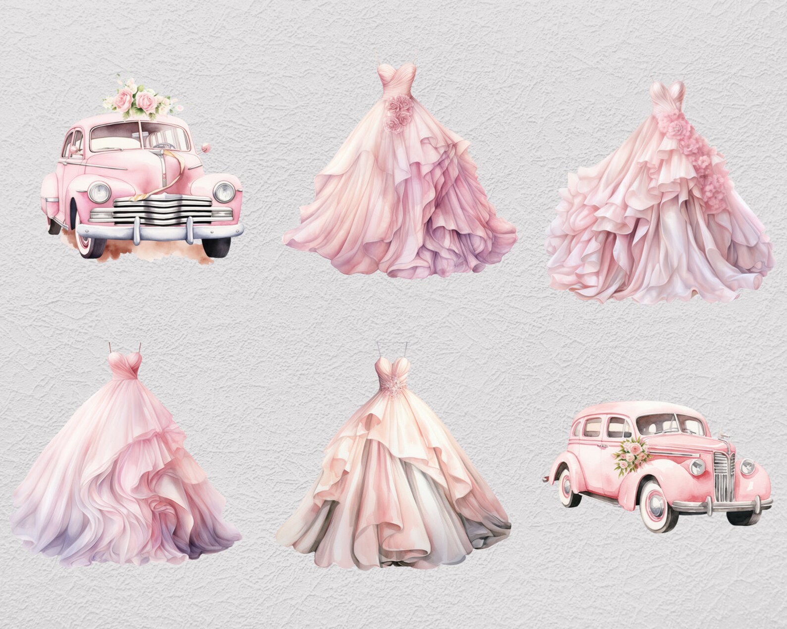 Soft Pink Wedding Clipart, Bride Groom Clipart, Engagement Clipart ...