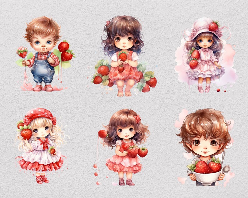 Strawberry Clipart, Fruits Clipart Bundle, All About Strawberry Clipart ...