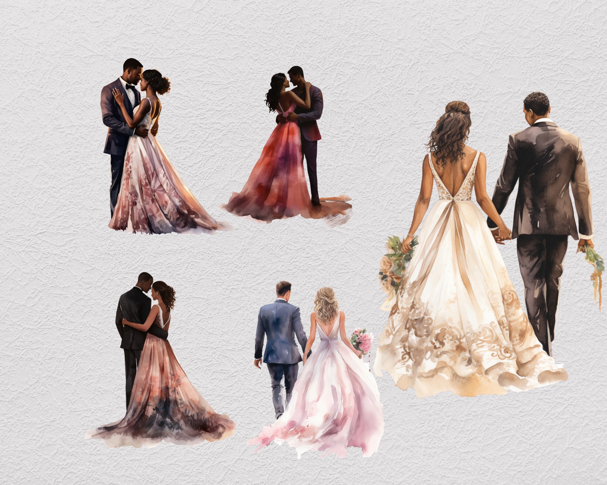 33 Bride and Groom Clipart Wedding Clipart Engagement - Etsy