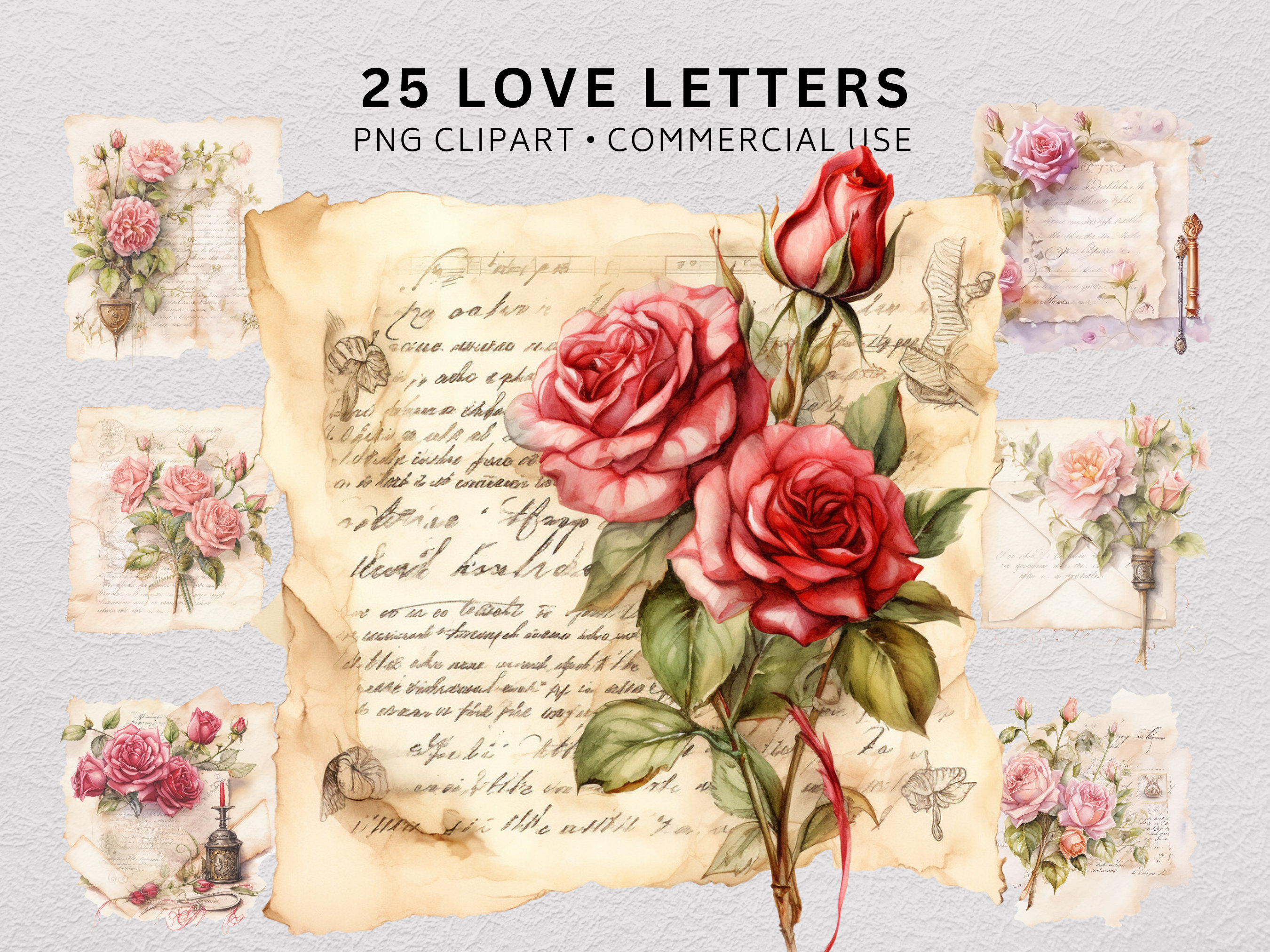 Love Letter Clipart PNG, Letter PNG, Valentine Clip Art, Scrapbook ...