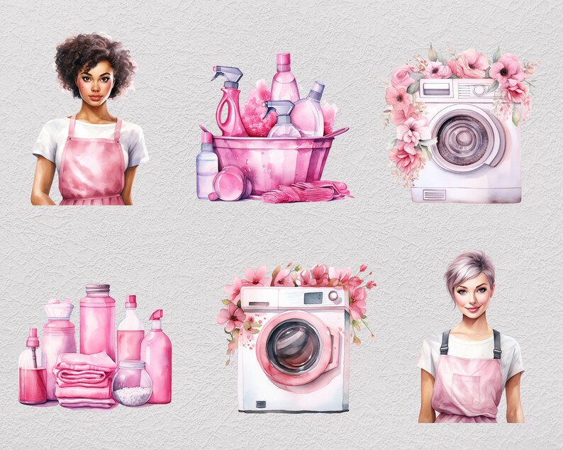 84 Cleaning Collection Clipart PNG, Laundry PNG, Cleaning Girl Clip Art ...