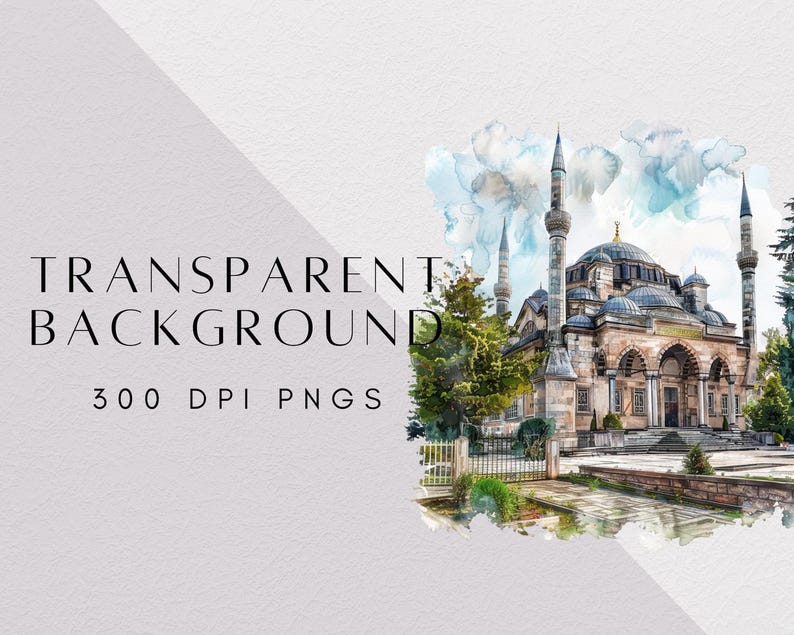 Istanbul Clipart, Watercolour City Clipart Bundle, Around the World ...