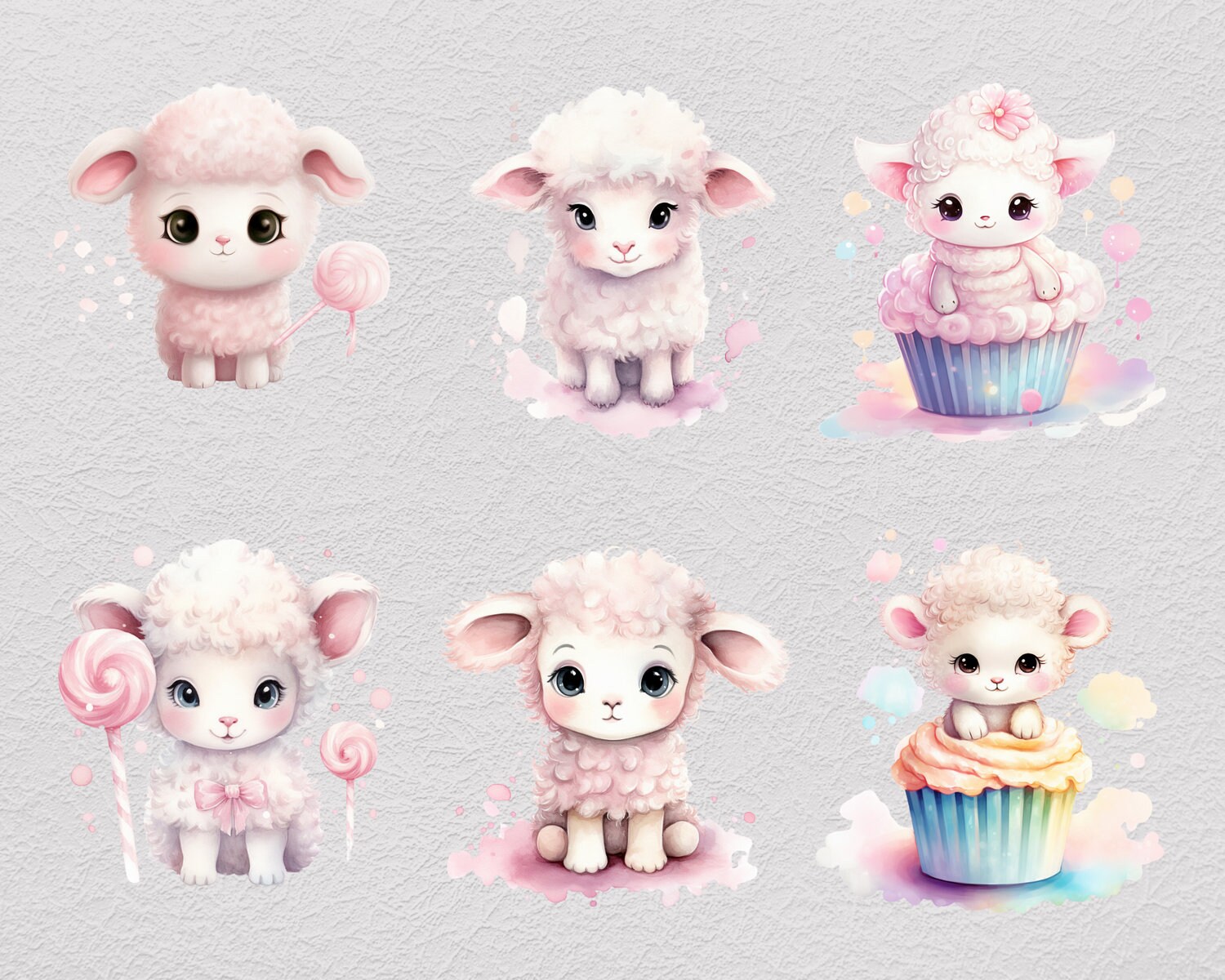 Cute Lamb Clipart, Lamb PNG, Cute Sheep PNG, Animal Friends, Cozy ...