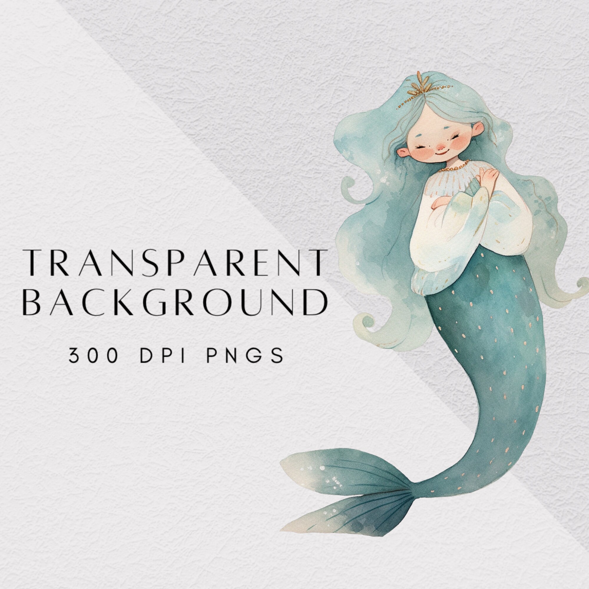 Cute Chubby Mermaid Clipart PNG Mermaid PNG Mermaid Clipart - Etsy