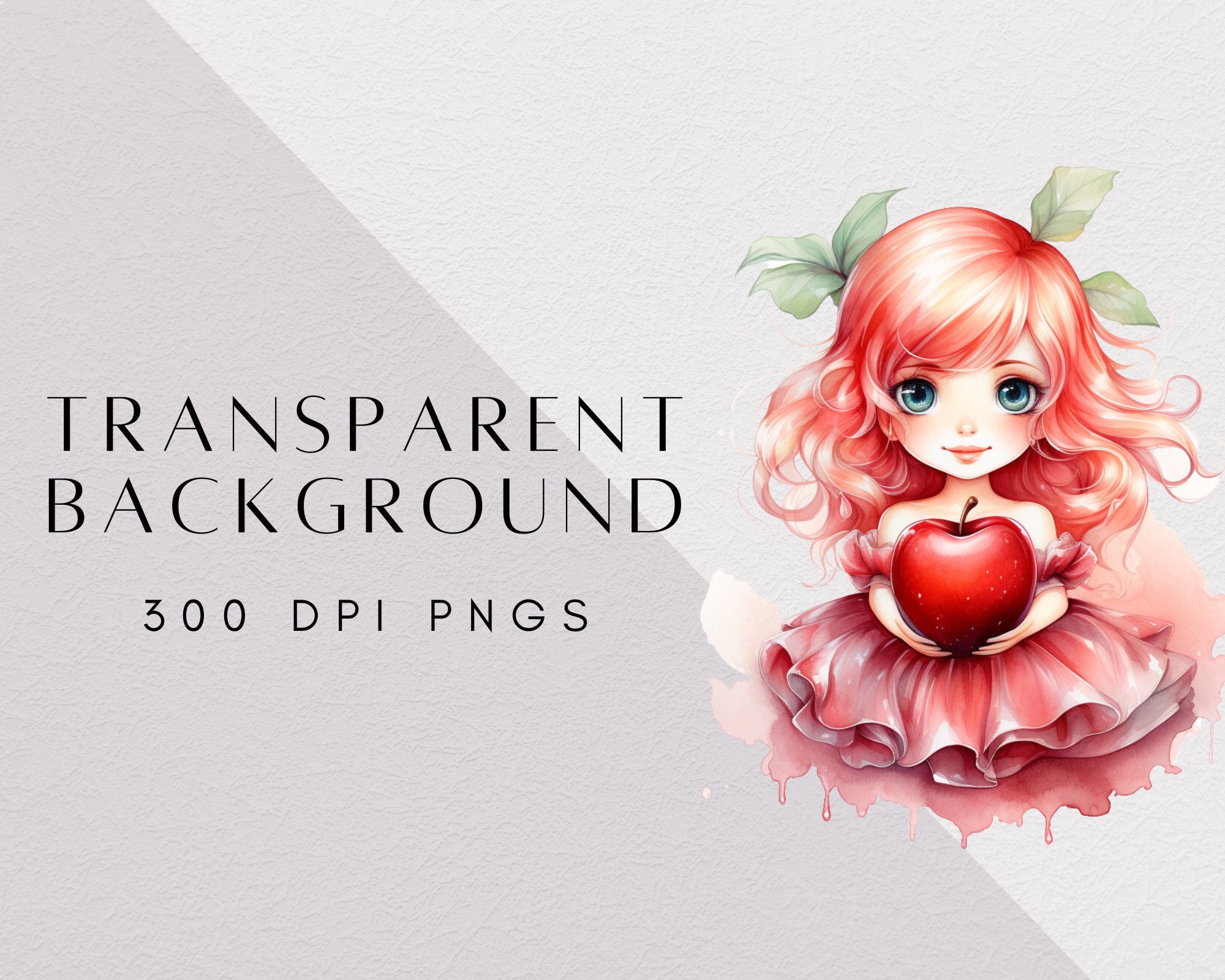 Apple Clipart Fruits Clipart Bundle All About Apple Clipart - Etsy