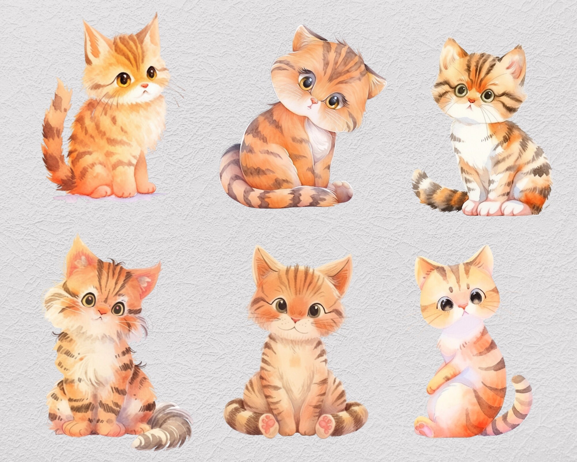 44 Fluffy Kittens Clipart Kitten Family PNG Cat Clipart Cat - Etsy